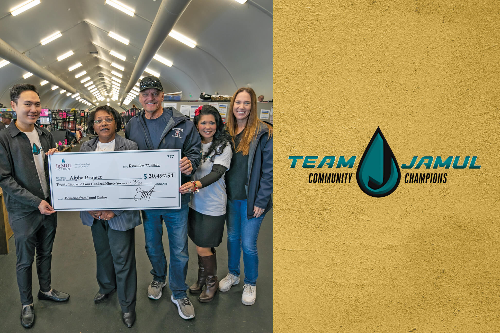 Jamul Casino & JIV Tribe Donate $250K in 2023